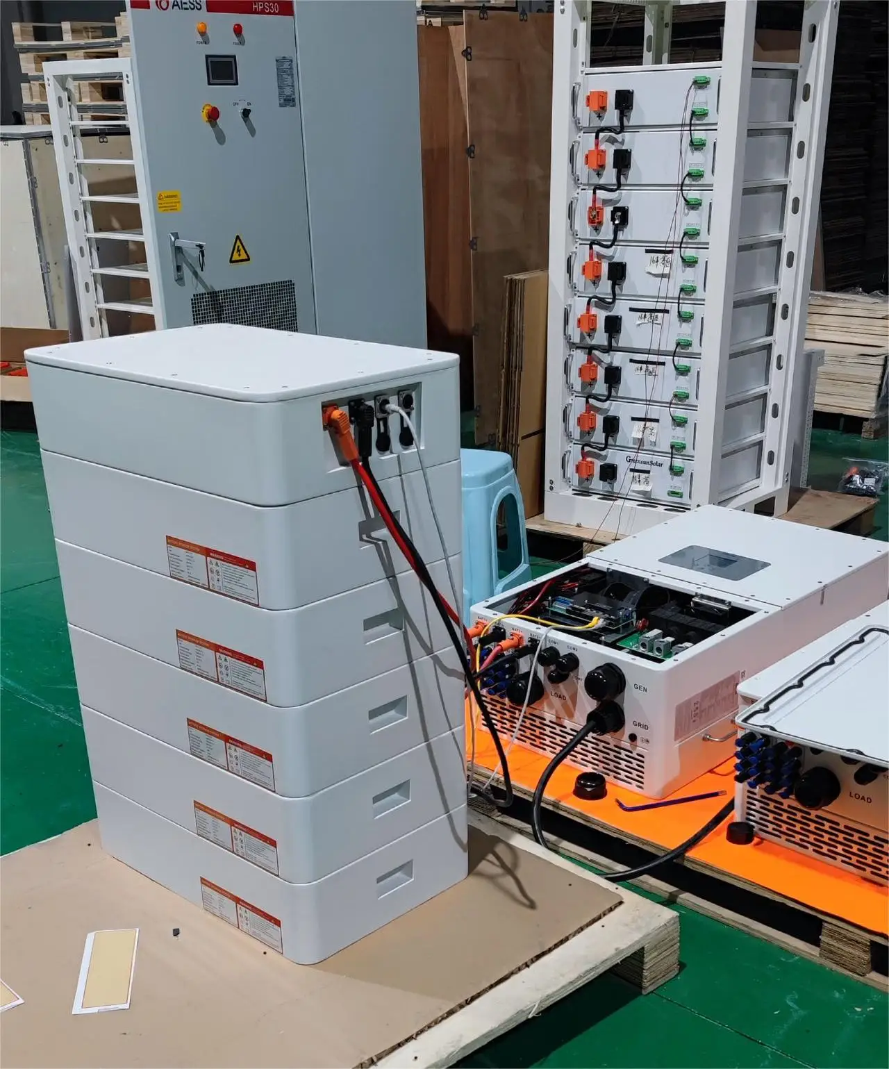 Lifepo4 Battery Cell 48v 100ah Stacked Lithium Battery 5kwh 10kwh 20kwh ...