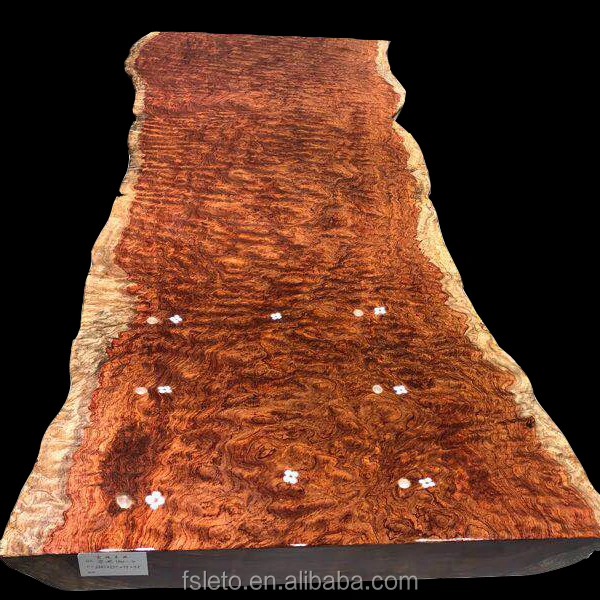 Africa Bubinga Slab Live Edge Table - Precious Wood