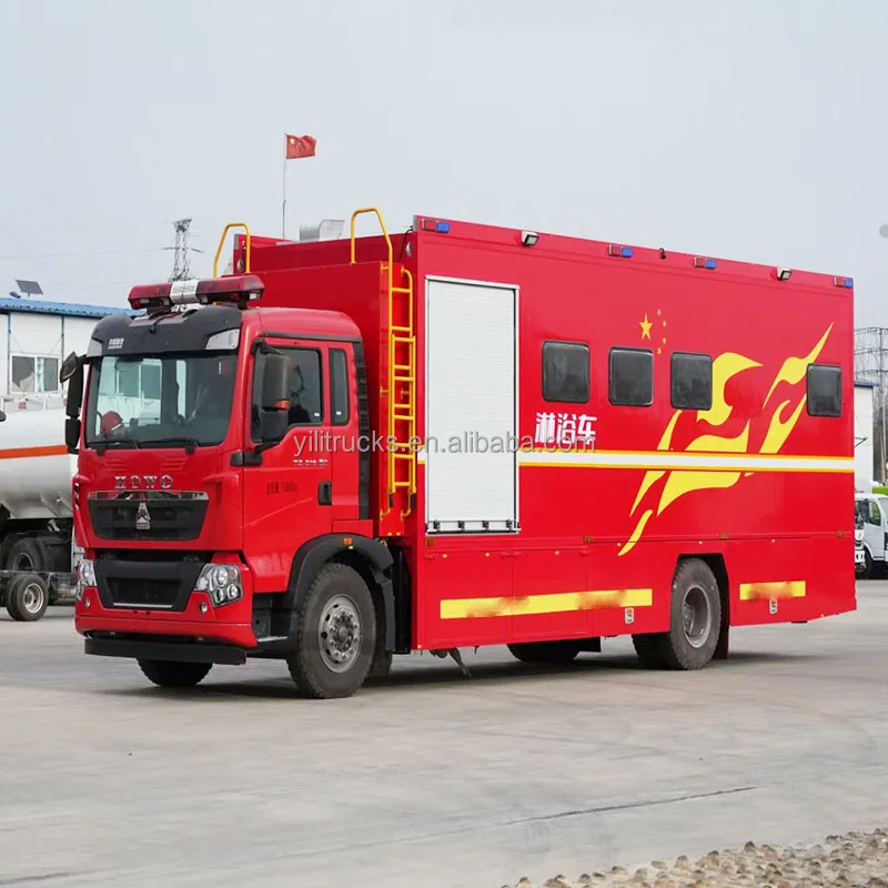 Customized 6x6 Off-road Mobile Shower Bath Vehicle Camper Van Truck ...