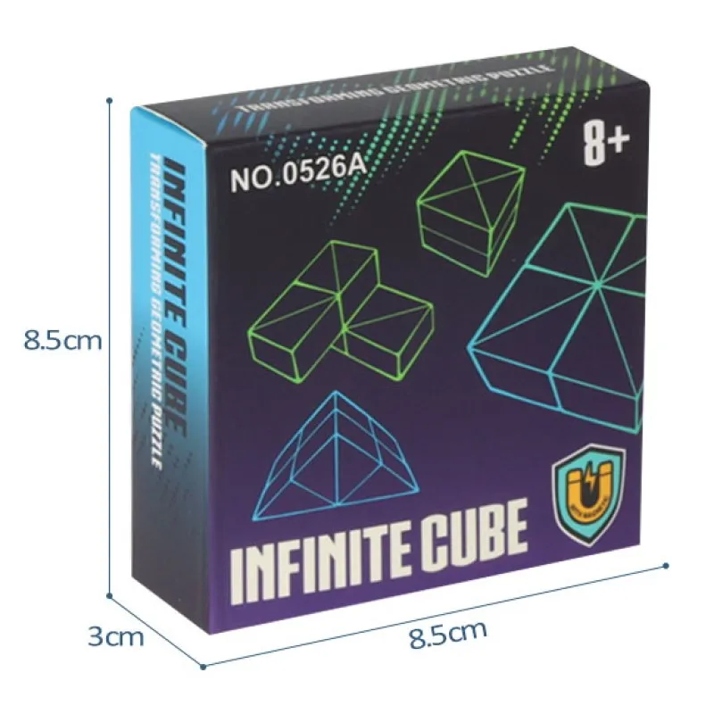 Star Sequin Folding Shape Shifting Box Infinity Cube Toy Patial ...