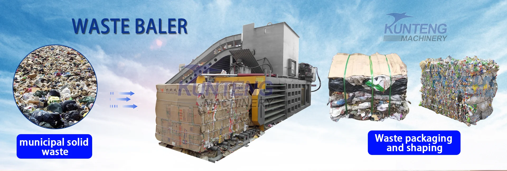 Hydraulic Waste Paper Baler - Efficient Recycling Machine
