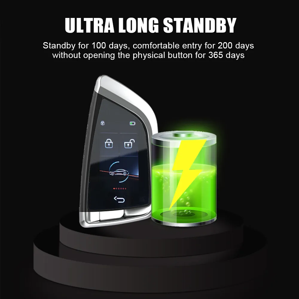 Universal Lcd Display Car Key Upgrade Smart Remote Control Keyless For ...