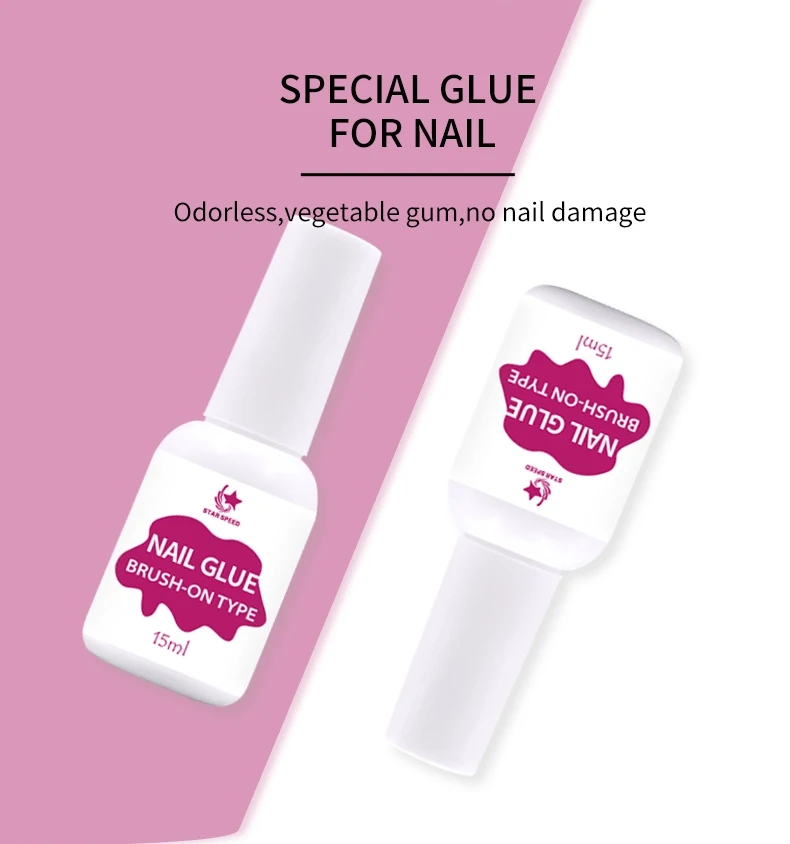 Star Speed Professional 15g Nail Glue with Brush Fast Drying for Nail ...