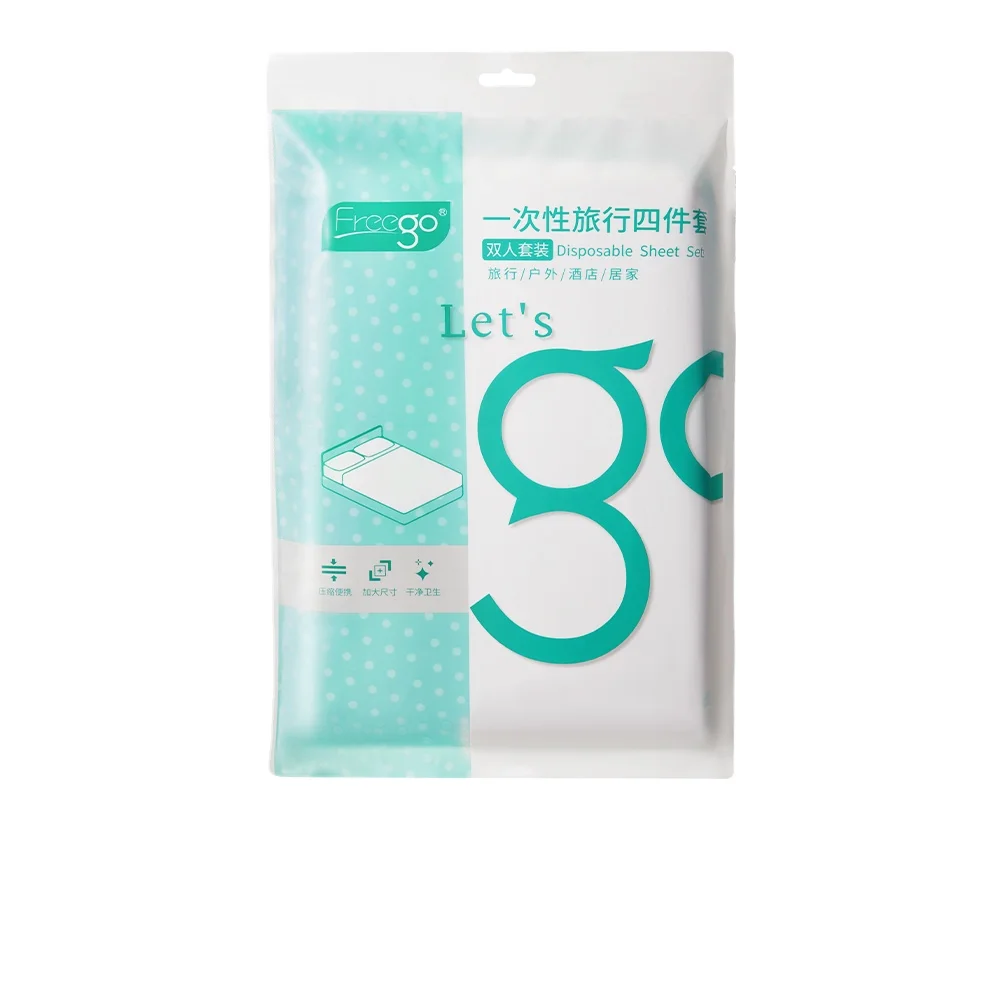 Freego Disposable Bed Sheets Travel Set, Disposable Sheets Travel ...