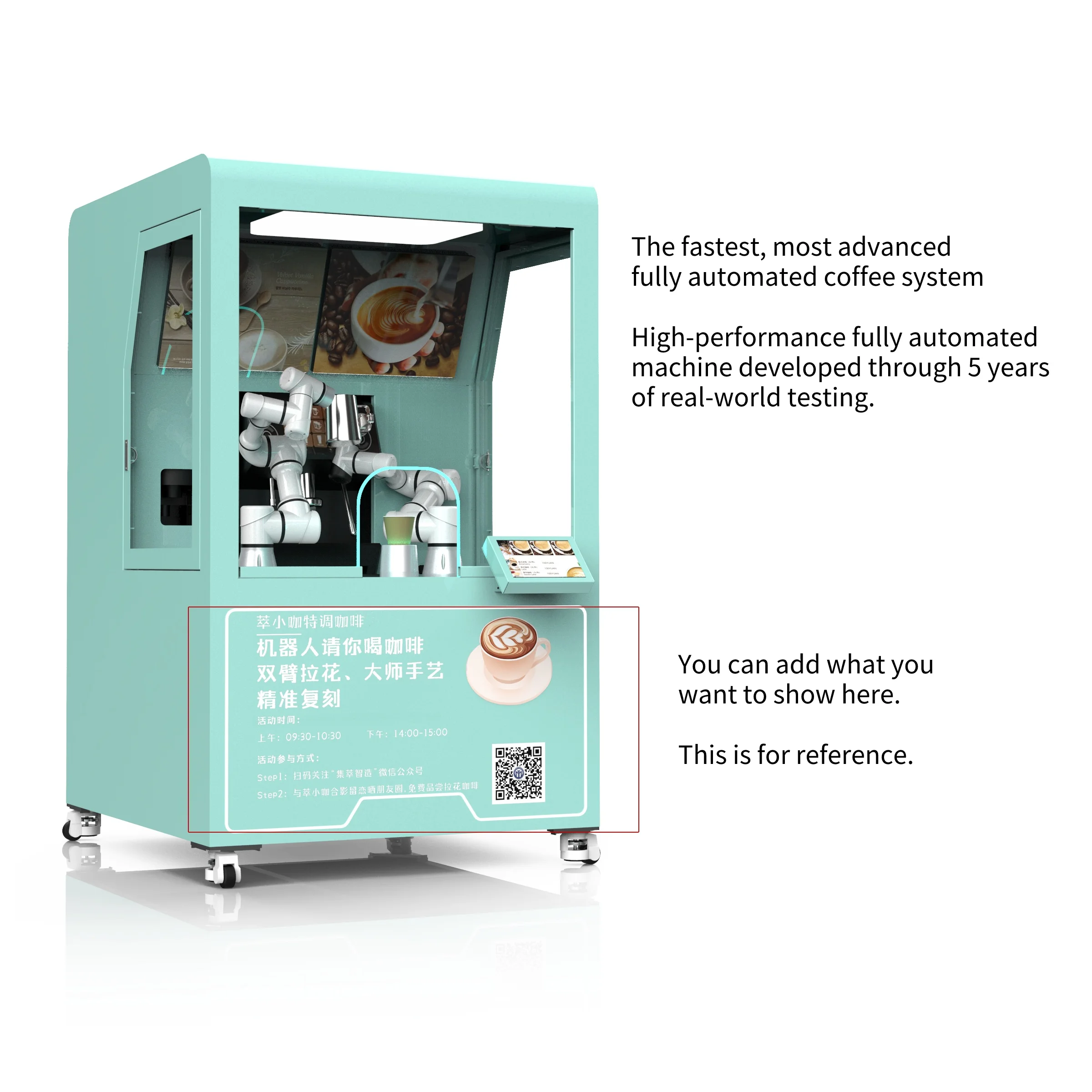 Intelligent Coffee Robot Vending Machine with 6-Axis Cobot Arm