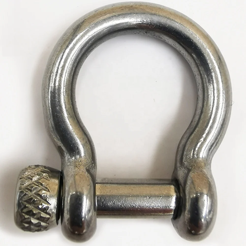 4mm 5mm Stainless Steel Shackle With Screw Collar Pin Metal Adjustable ...