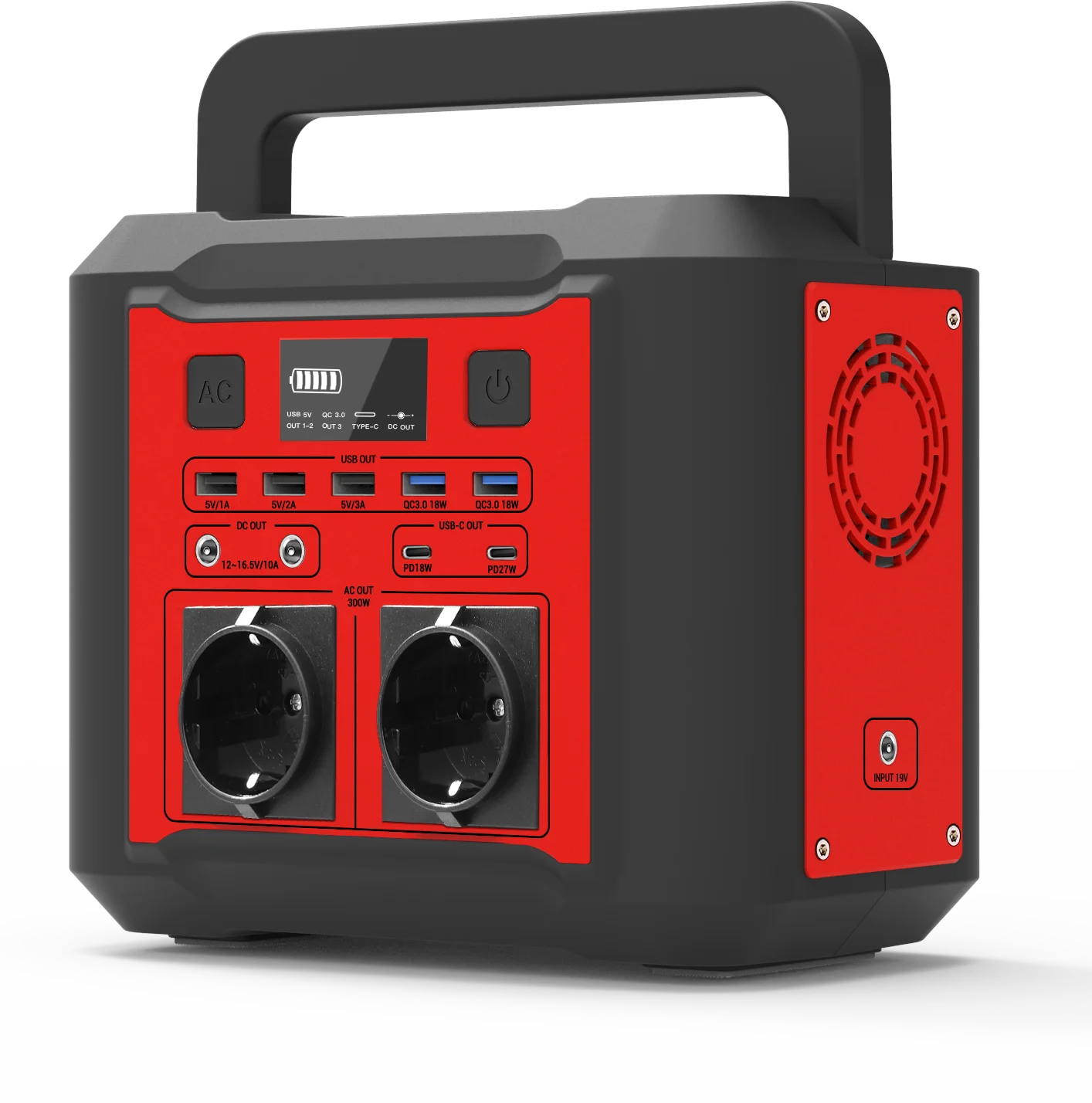 4pcs USB & 110V 240V AC Output Powerbank - Portable & Efficient