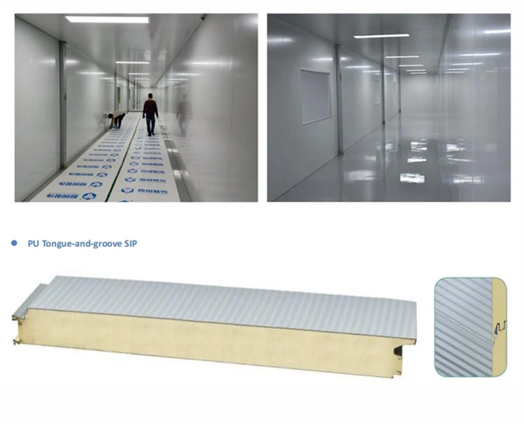 Metal Steel Building Insulation Cleanroom System Clean Room Fireproof ...