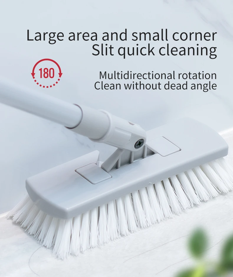 Adjustable Angle Cleaning Floor Brush 180 Degree Revolving Brush Head ...