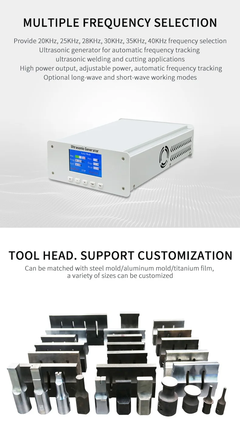 15khz 20khz 1000w 1500w 1800w Plastic Lassen Machine Verstelbare Hoge ...