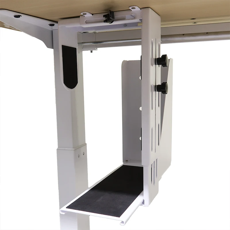 Customize Computer Case Holder under Standing Desk PC Cases