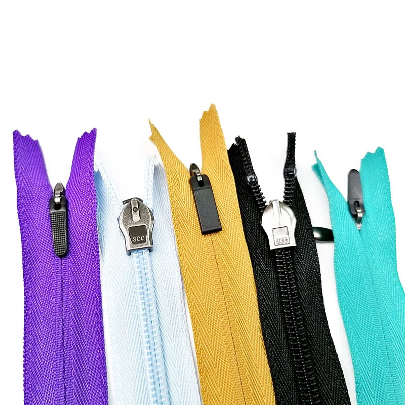 Wholesale Hot Selling High Tenacity Nylon Plastic Zipper For Clothing ...