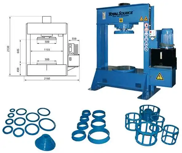 160T Tyre Press Machine - High Safety & Efficient Assembly