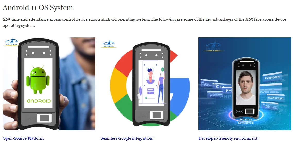 Hfsecurity Face Recognition Access Control Terminal With Nfc Qr Code Reader Hf X05 Buy Face