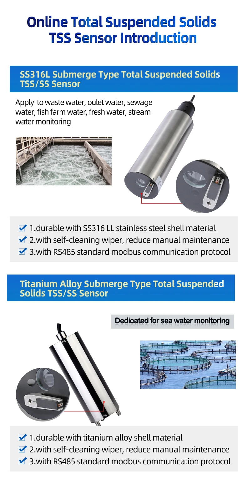 TBG-2087S Sludge Concentration Meter - TSS Analyzer for Water Treatment