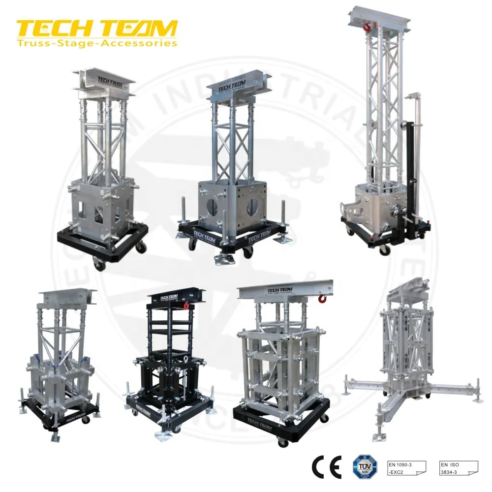 Truss Lift Tower Ground Support for Events - 1000kg Capacity, Aluminum ...