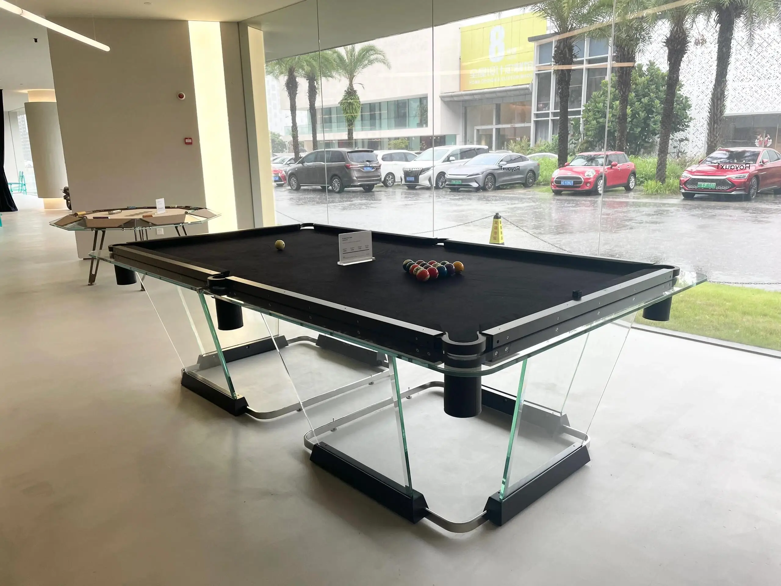 Acrylic American Home Billiard Table Tempered Glass Billiard Table for ...