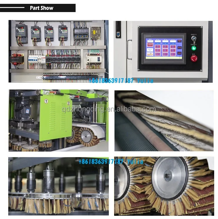 Mdf Cabinet Wood Woodworking Plywood Automatic Sanding Polish Machine ...