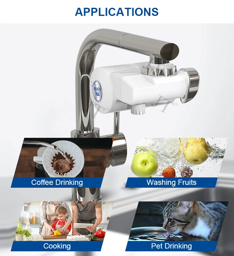 Household Water Treatment Filters Faucet Purify Tap Remove 0.1 Mirco ...