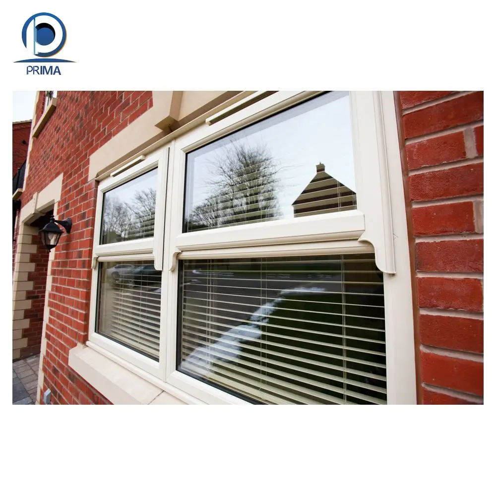 New Type Windows Lower Price UPVC Window Double Glass Easy Installation ...