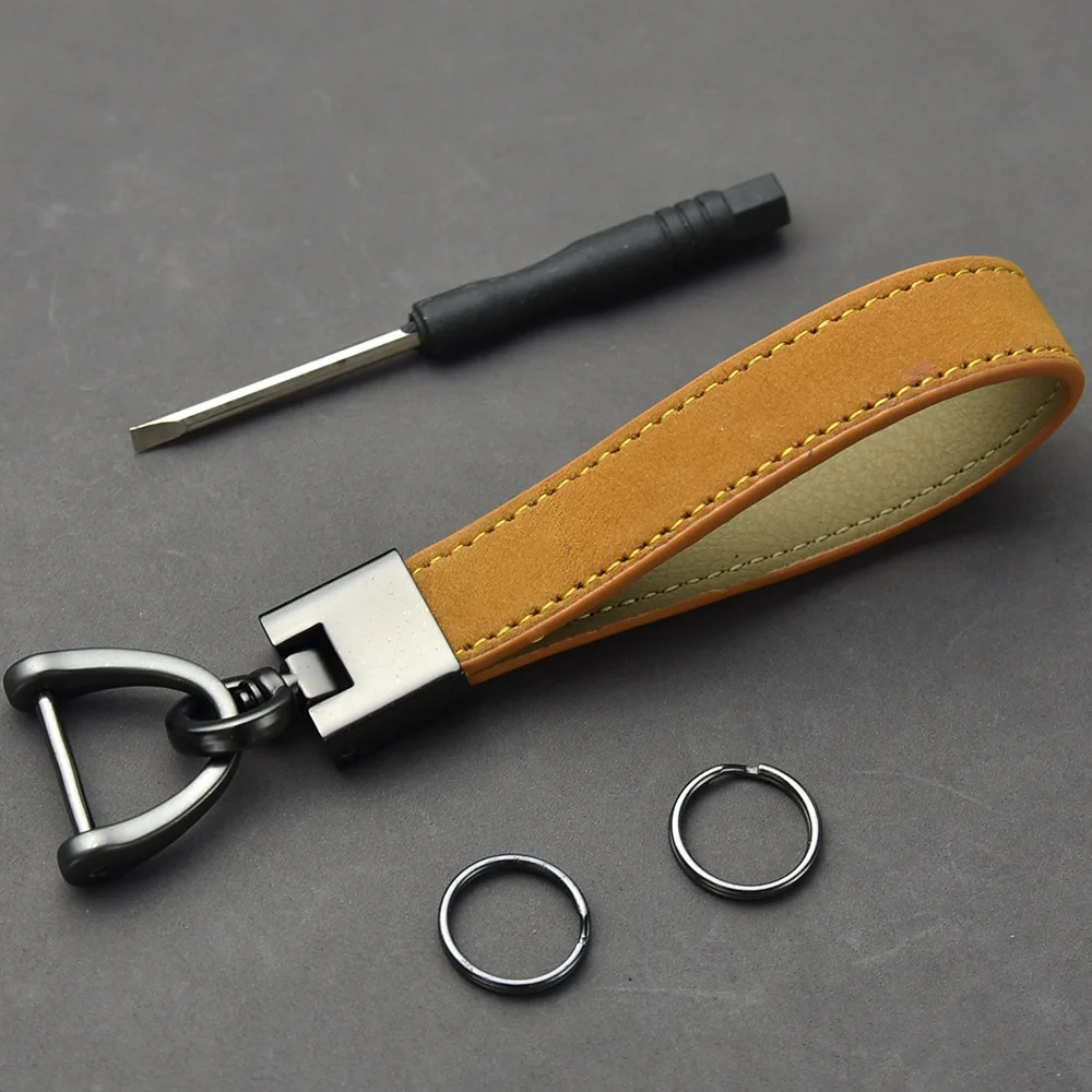 Car Key Holder Key Rings - Personalized Leather Keychains