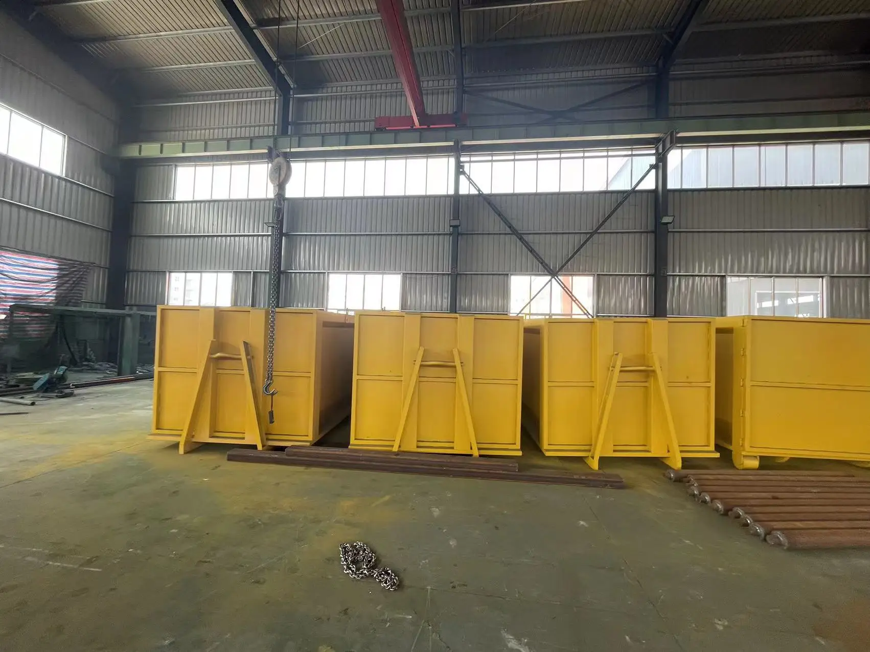 Hook Lift Bin Skip Garbage Sorting And Recycling Bin Refuse ...