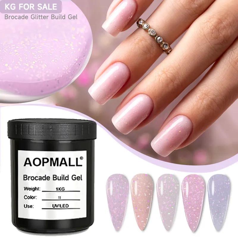 Aopmall High Quality Custom Thick Hard Gel No Burn Builder Nail Uv ...