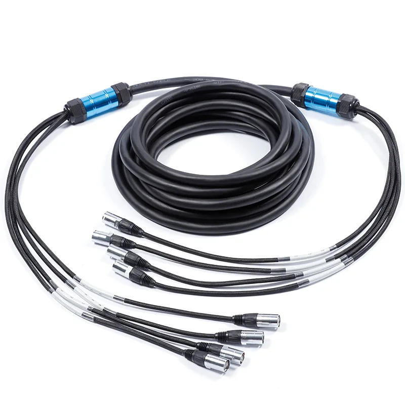RJ45 Ethernet 4-way Cat6 Snake-shaped Performance Stage Audio and Video ...