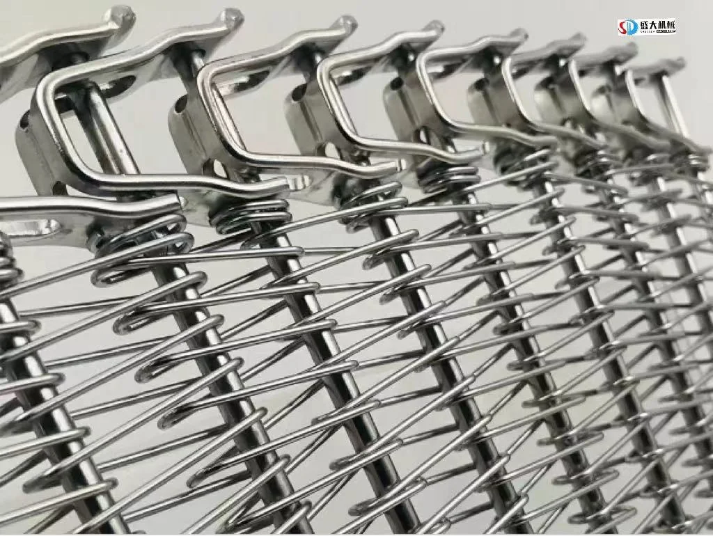 Stainless Steel Flat Mesh Belt Strong Strength High Temperature ...