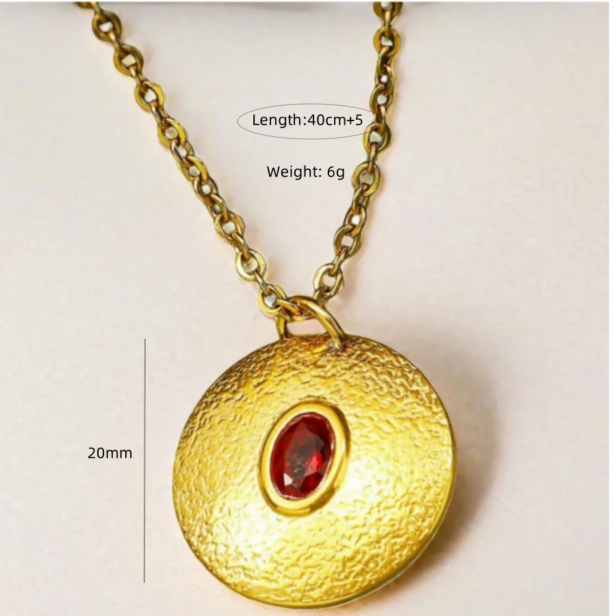 New Fashion Girl Gift Stainless Steel Plated 18k Real Gold Color Zircon ...