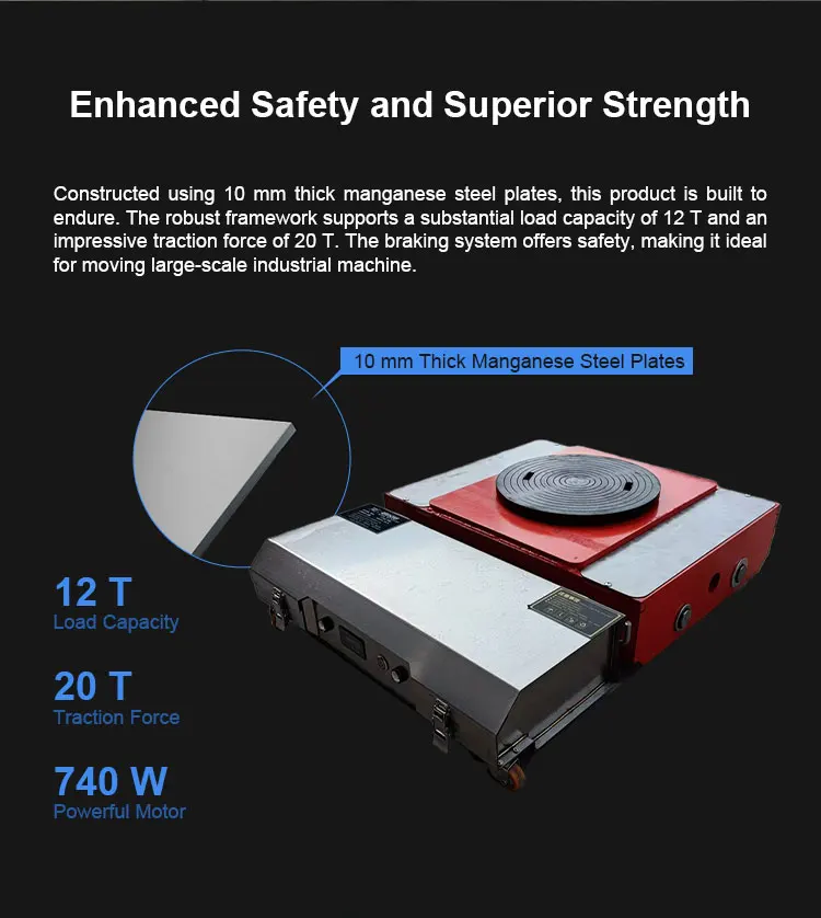 Industrial Heavy Duty Moving Skates - Efficient Material Handling