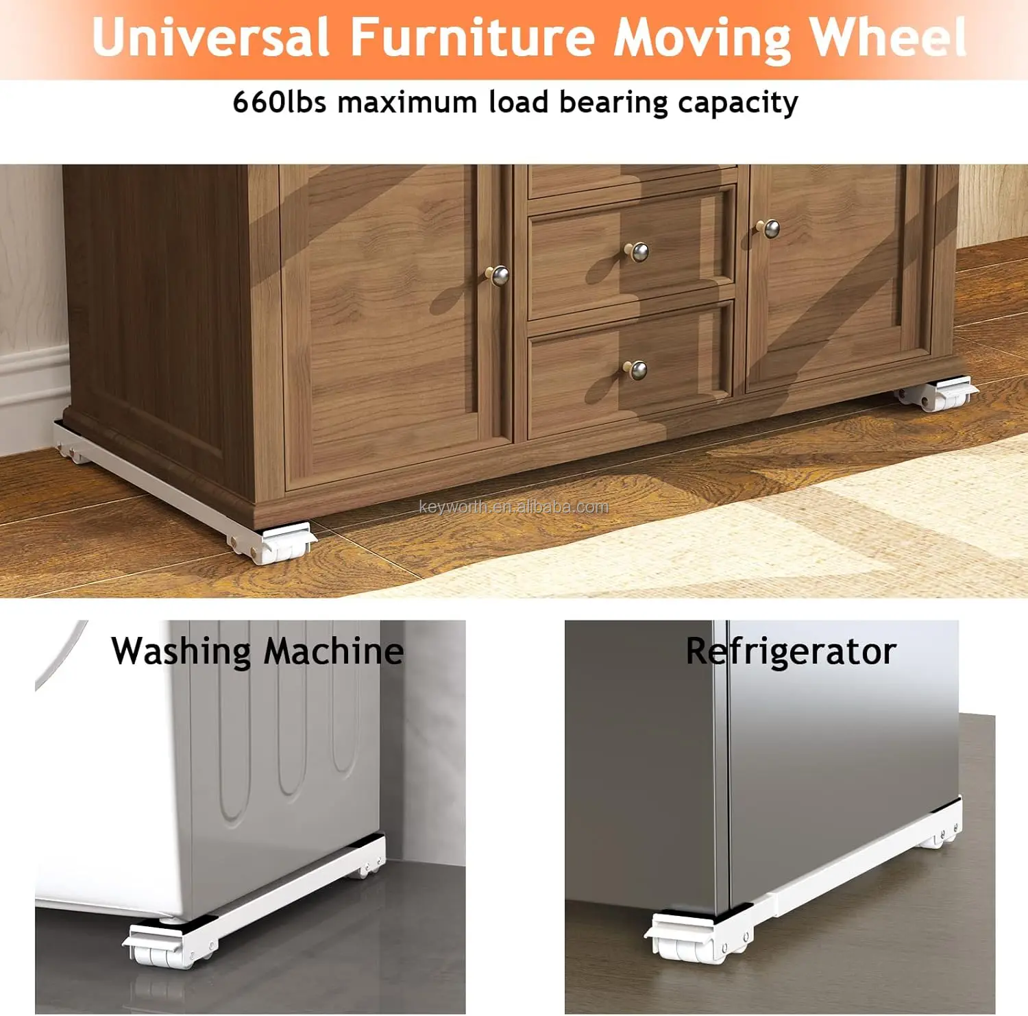 Washing Machine Stand with Wheels,360 Degree Rotating,Telescoping ...