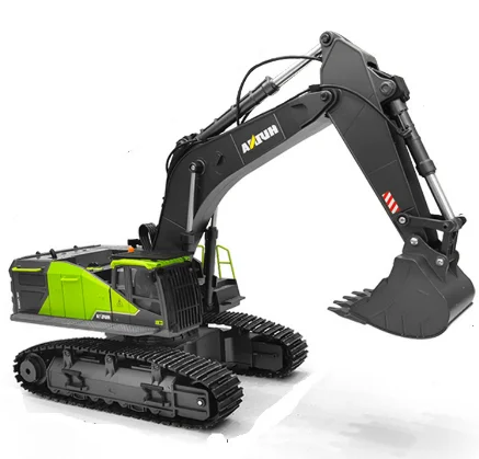 Original Huina 1593 Rc Alloy Excavator New 1:14 Remote Control Vehicle ...