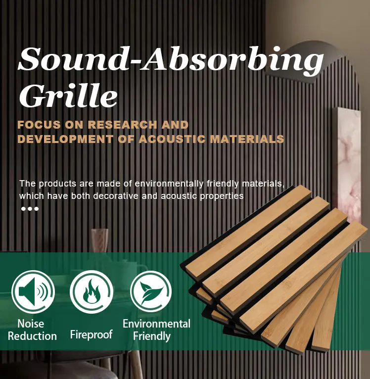 Custom Eco Friendly Wooden Slat Acoustic Sound Proofing Wood Acoustic ...