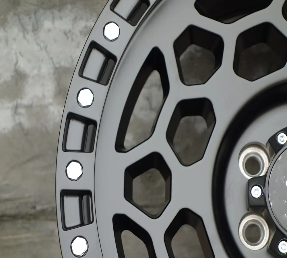 2024 Wheels 17" Wheels 5x150/127/139.7 Matte Black Electroplated Rivet ...