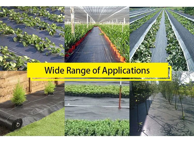 Black Plastic Mulch Landscape Fabric Agricultural Agriculture Woven ...