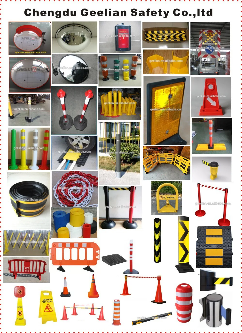 Stainless Steel Guardrails for Supermarkets Trolley Safety
