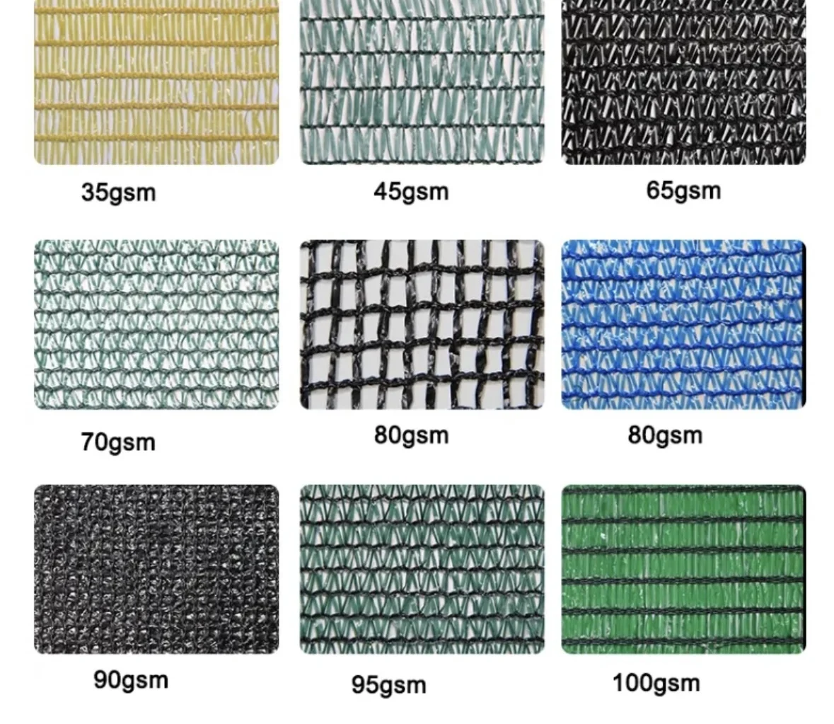 High Quality 340gsm 3*50m Beige Woven Fabric for Shade Nets