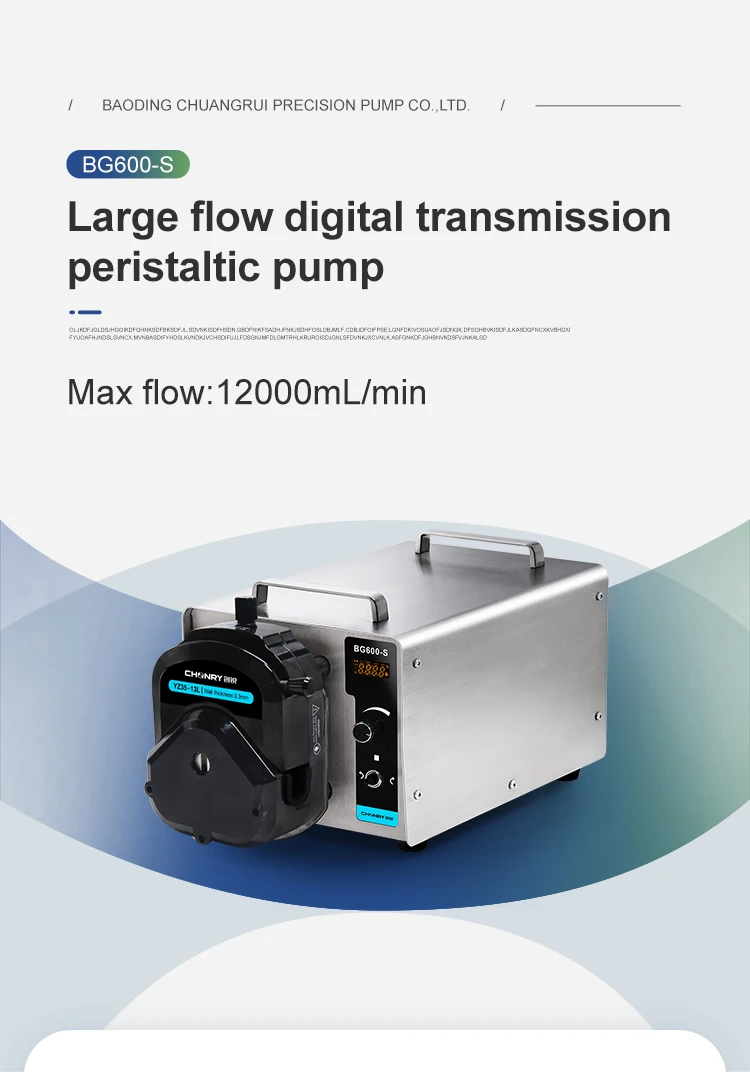 CHONRY BG600-S Peristaltic Pump - High Flow Liquid Transfer