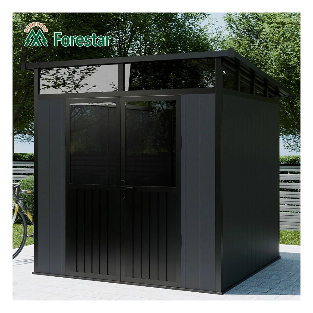 M Series European Style Weather-Resistant Garden Shed