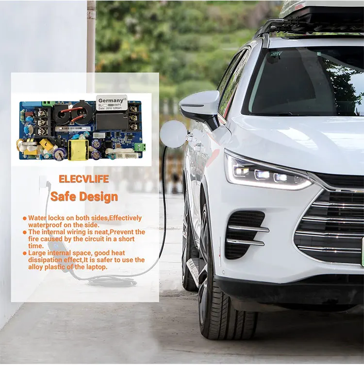 Adjustable Portable Ev Charger Type 2 Type 1 3.5kw Portable Ev Charger ...