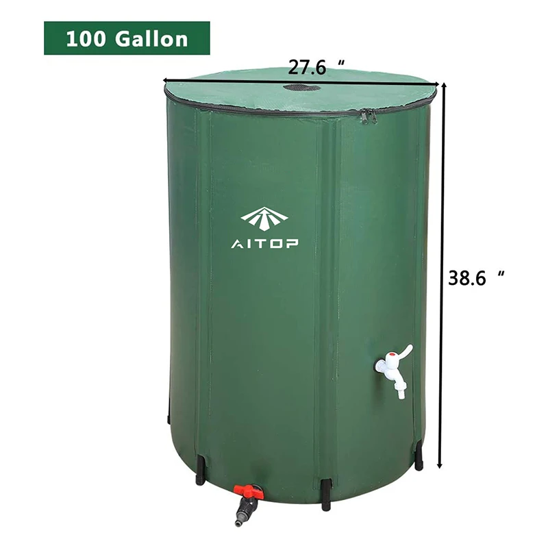 Aitop Garden 100 Gallon Portable Water Storage Tank
