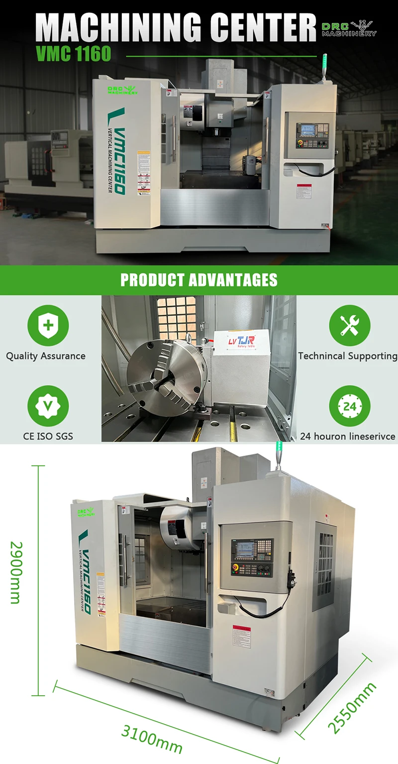 5 Axis CNC Milling Machine VMC1050 Vertical Machining Center for Metal Processing VMC 1050 ...