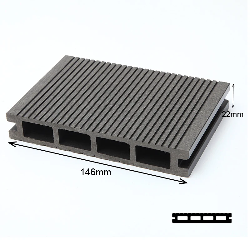 Outdoor Wood Recycled Plastic Solid Lumber Composite Wpc Decking ...