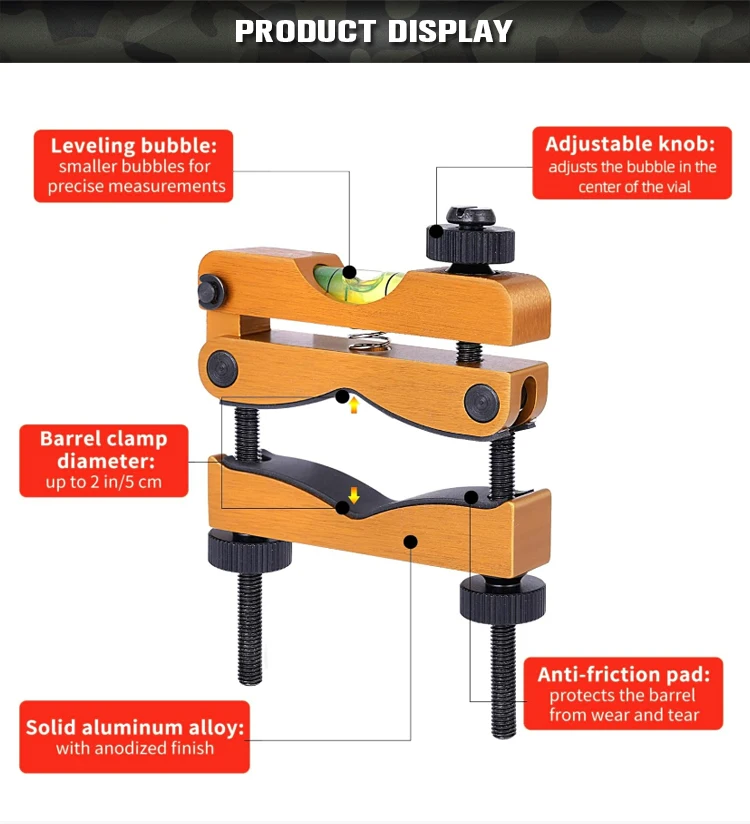Outdoor Scope Reticle Leveling Tool Multifaceted Fixation Cross Line ...