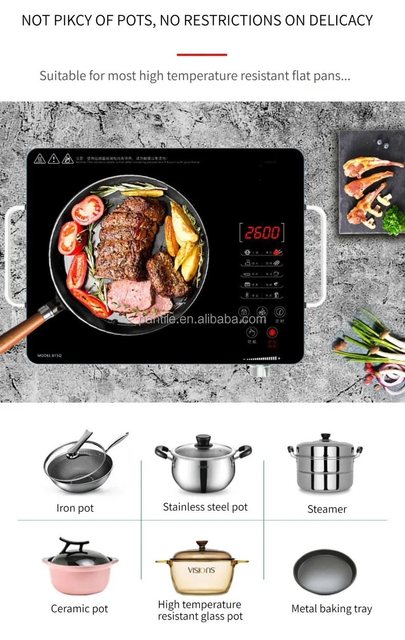 2200w Single Burner Touch Control Clay Pot Stove And Infrared Circuit ...