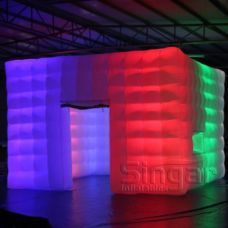 Party Tent Verlichting - 8m Inflatable Cube with LED Lights