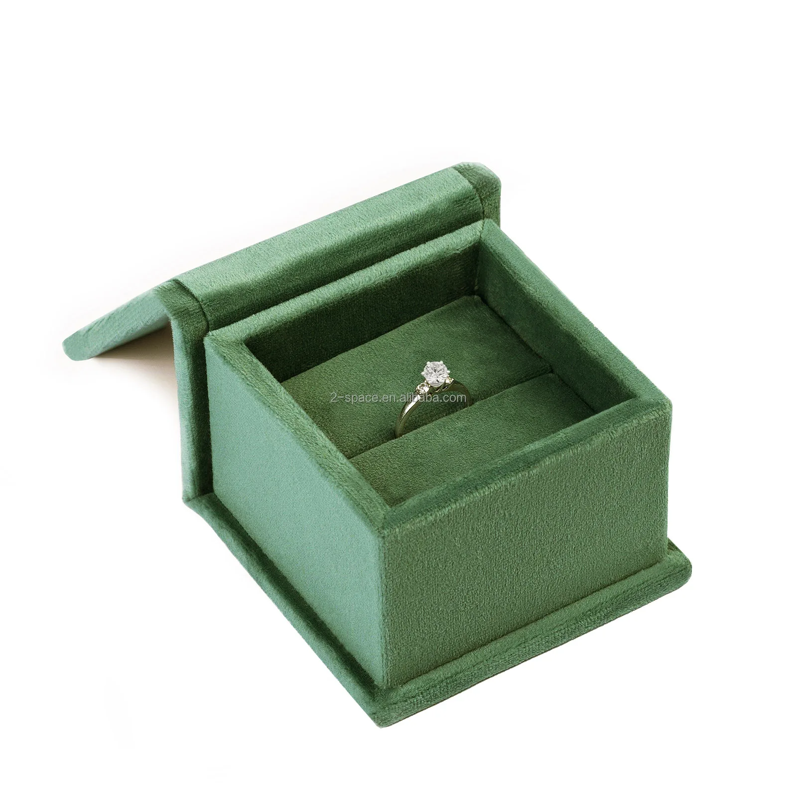 Custom Color Gloss Velvet Jewelry Box Petite Tasseled Blue Pink Yellow ...