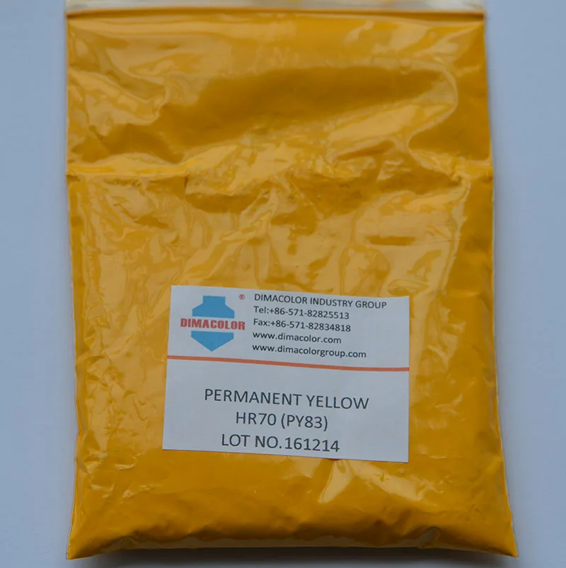 Comparing Permanent Yellow HR70 (PY83) with Clariant NOVOPERM Yellow HR70