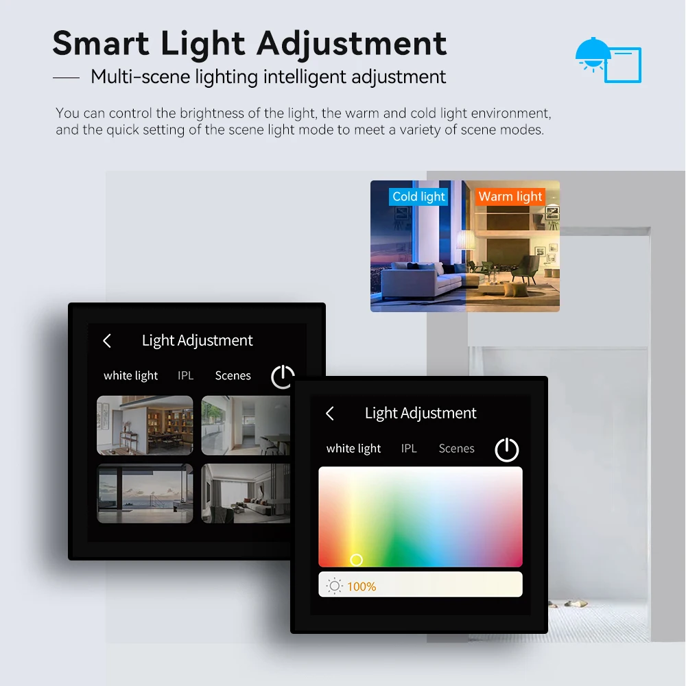 2022 New Arrival 4 Inch Touch Screen Display Smart Home Zigbee System ...